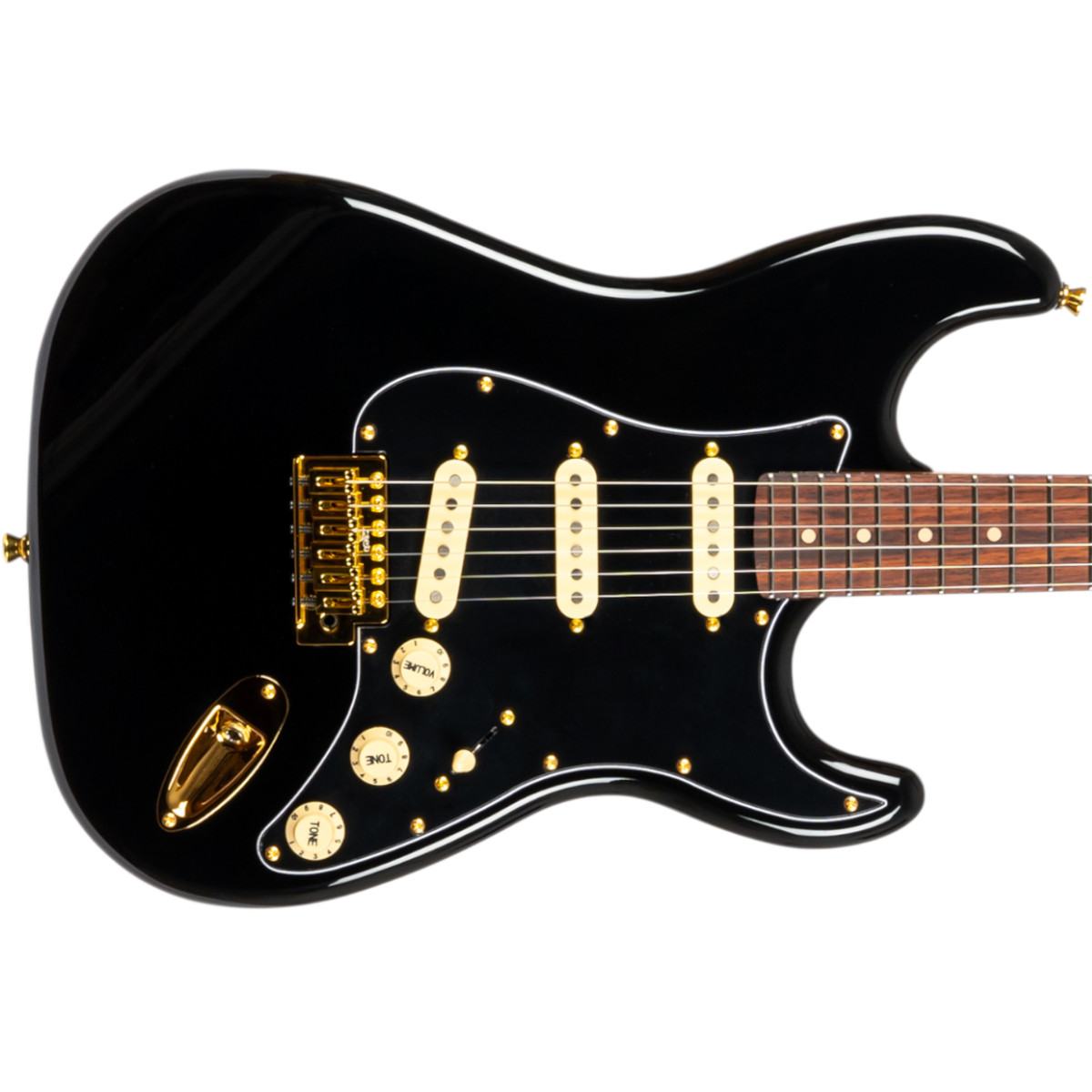 Jet Guitars JS-380 BKG Roasted Maple and Rosewood with Gold Hardware ...