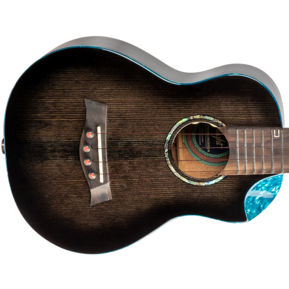 Flight NIGHTHAWK EQ-A Royal Series Concert Ukulele with Deluxe Bag