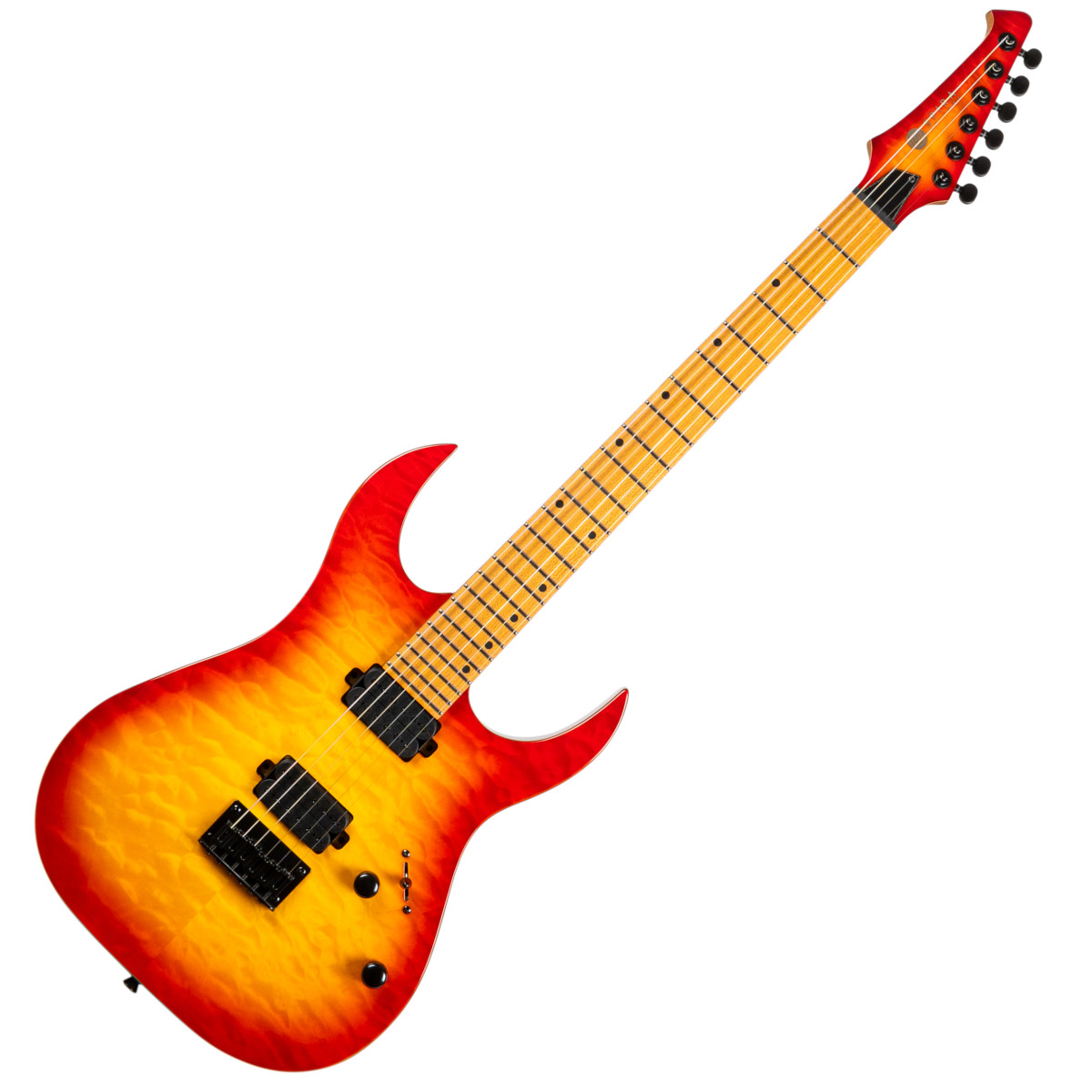Spira Guitars S-500 QFB Quilted Maple - Fireburst
