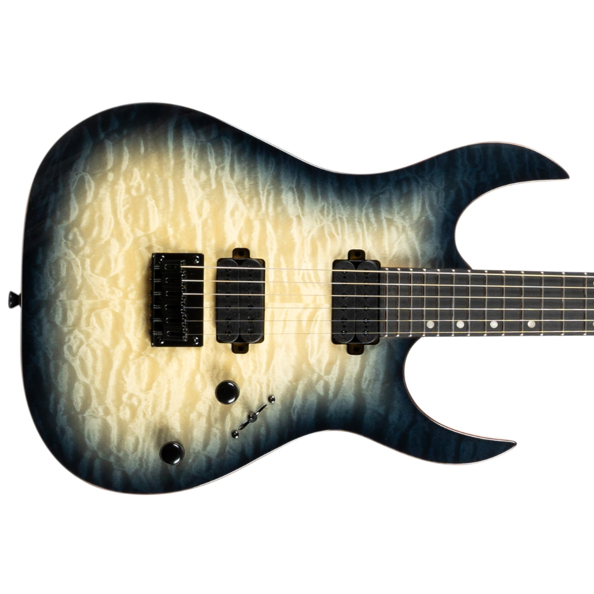 Spira Guitars S-500 QGY E Quilted Maple - Trans Grey